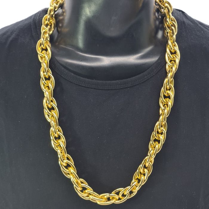 Long Gold Metal Hip Hop Chain (12Pcs)