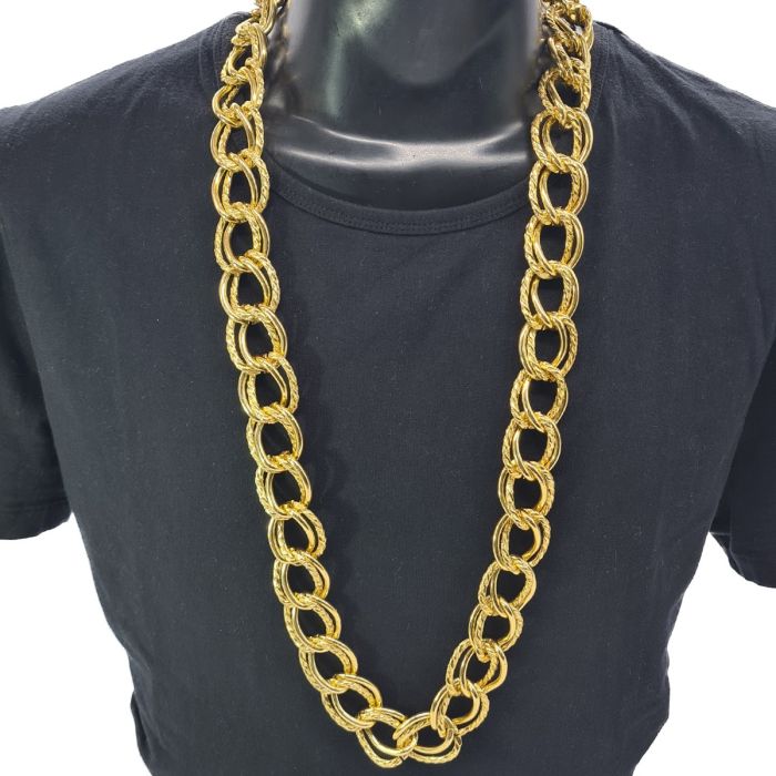 Long Gold Metal Hip Hop Chain (12Pcs)
