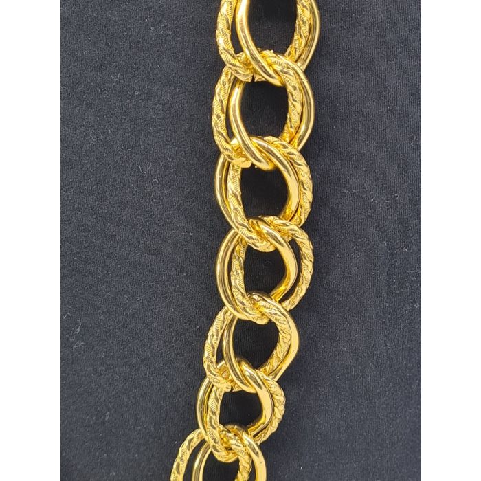 Long Gold Metal Hip Hop Chain (12Pcs)