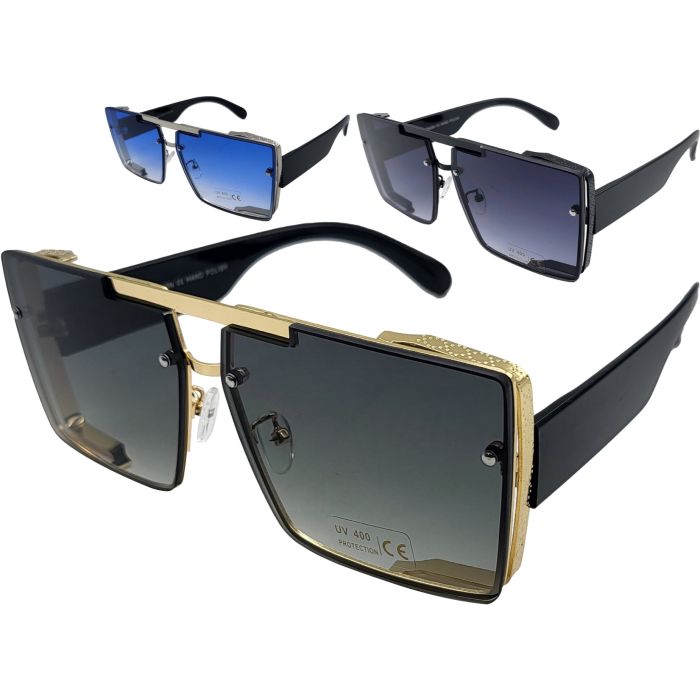 Fashion Big Square Sunglasses (12Pcs)