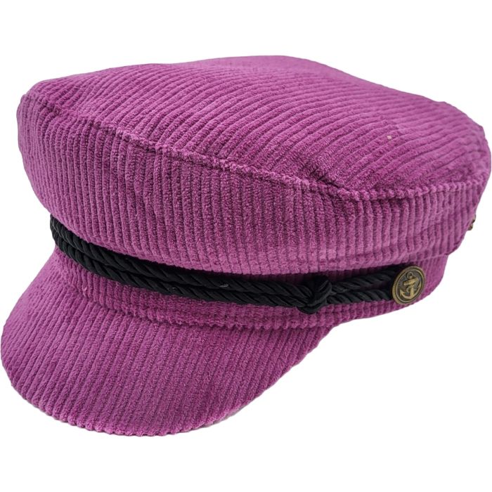 Corduroy Casual Captain Hat