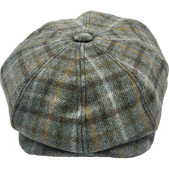 Wool Checked Newsboy Cap
