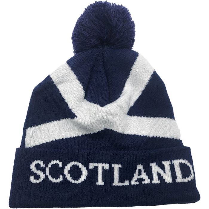Scotland Pompom Beanie (12Pcs)