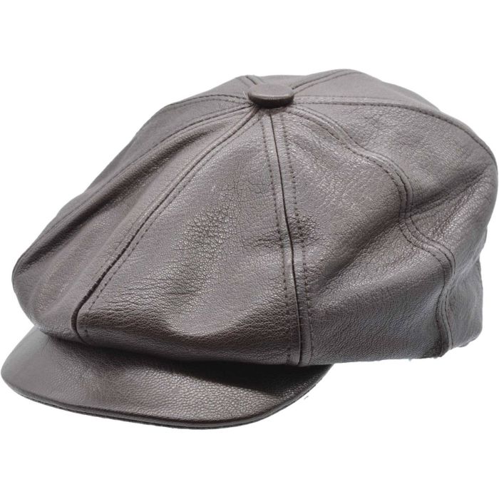 Newsboy Genuine Leather Cap