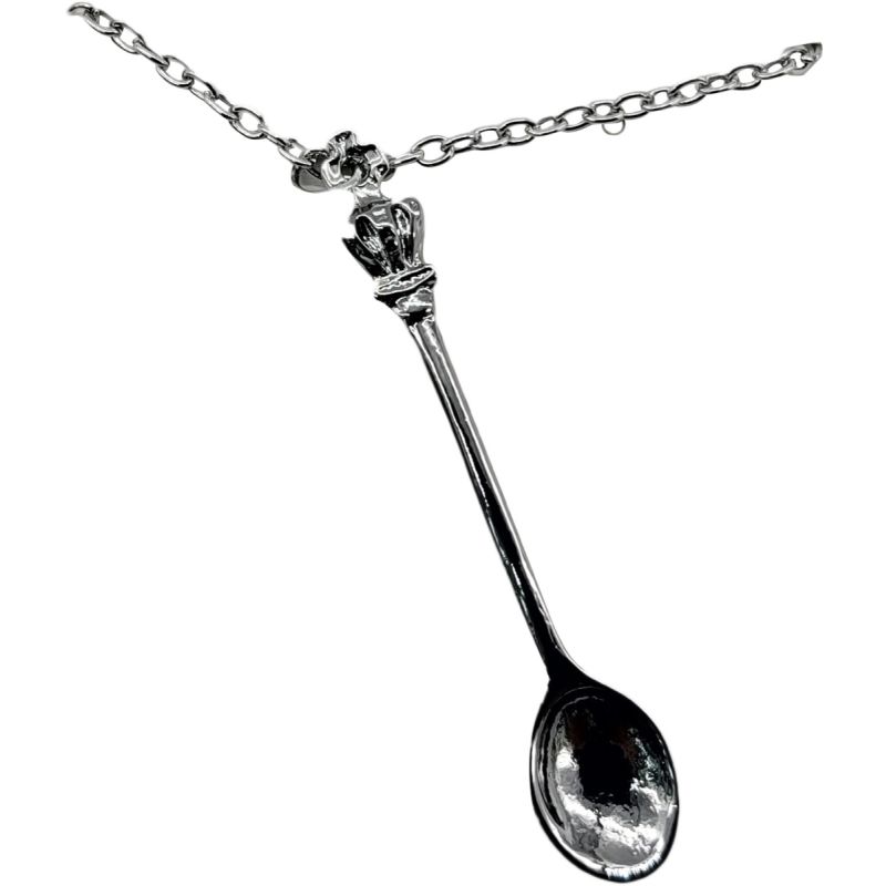 Charm Tiny Mini Tea Spoon Pendant Necklace (12Pcs)