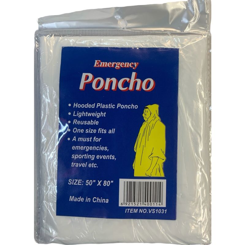 PVC Raincoat - Single Use (180pcs)