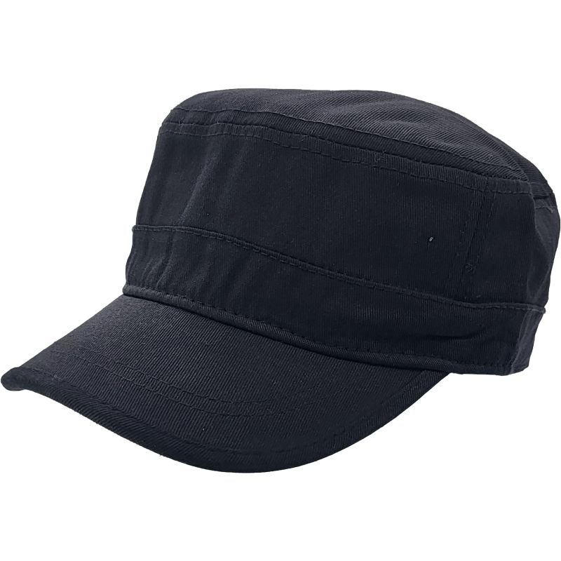 Plain Color Army Style Caps (12Pcs)
