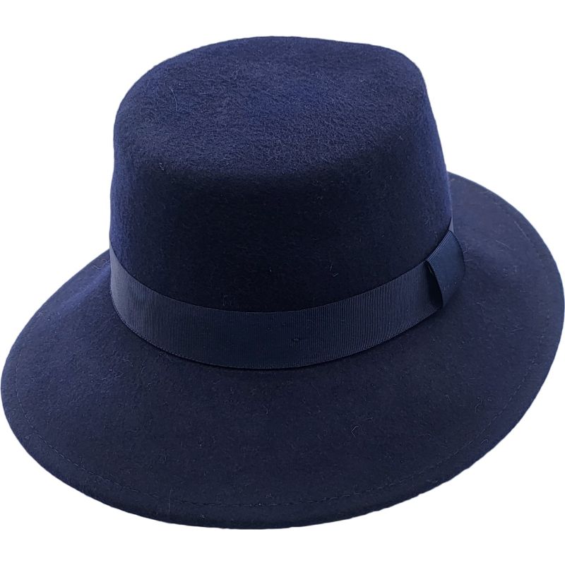 Classic Round Black Fedora Hat