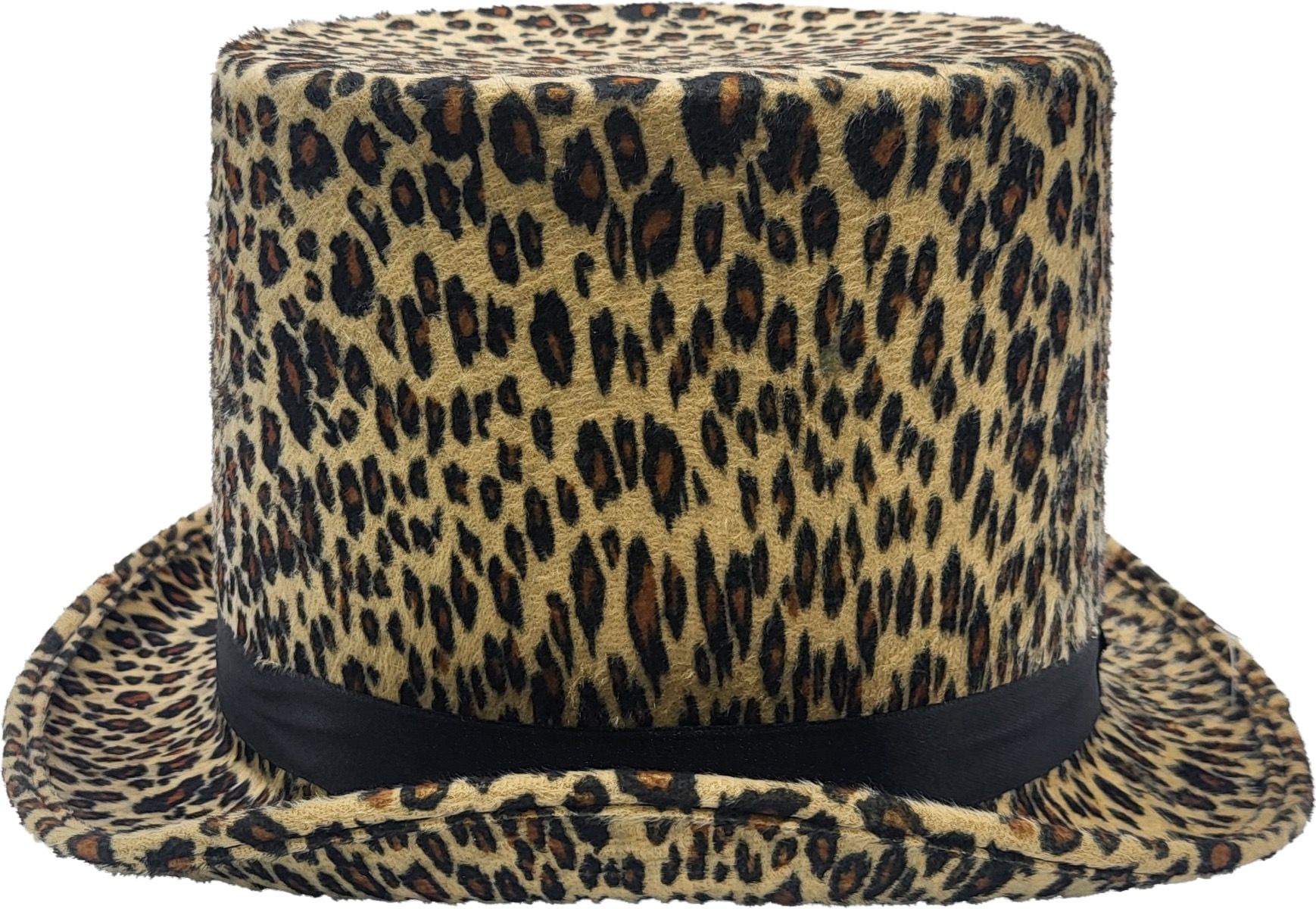 Fancy Leopard PVC Top Hat (12Pcs)