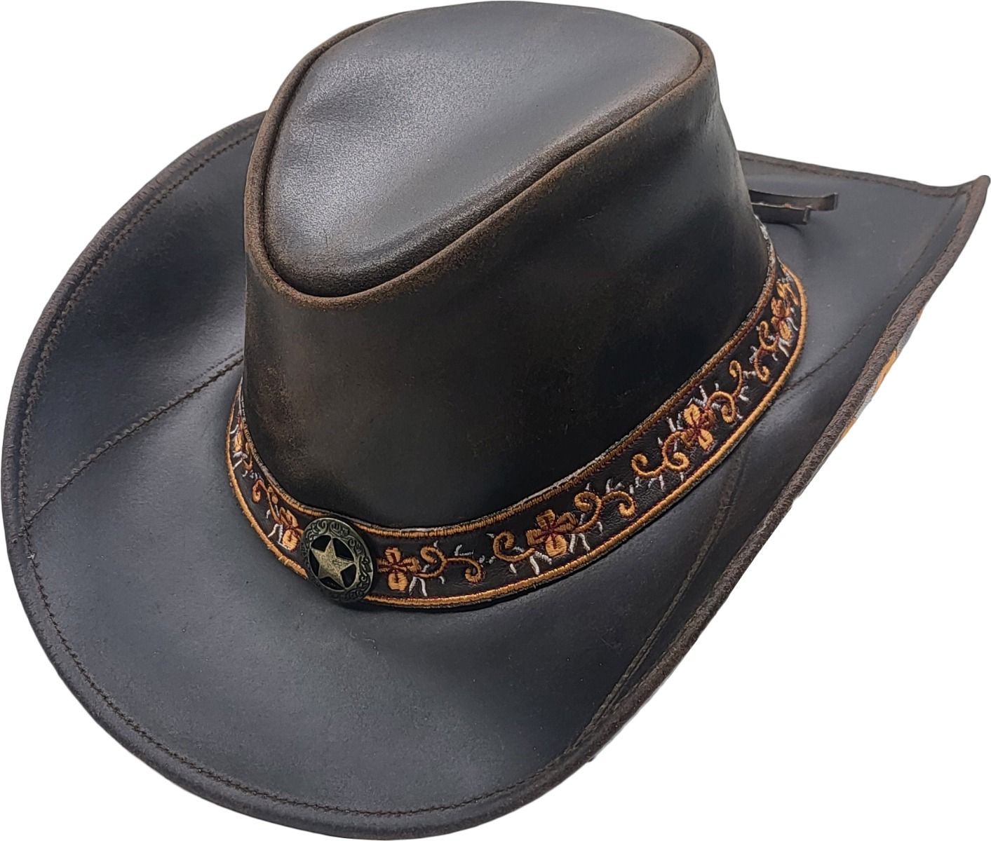 Genuine Leather Cow boy Hat