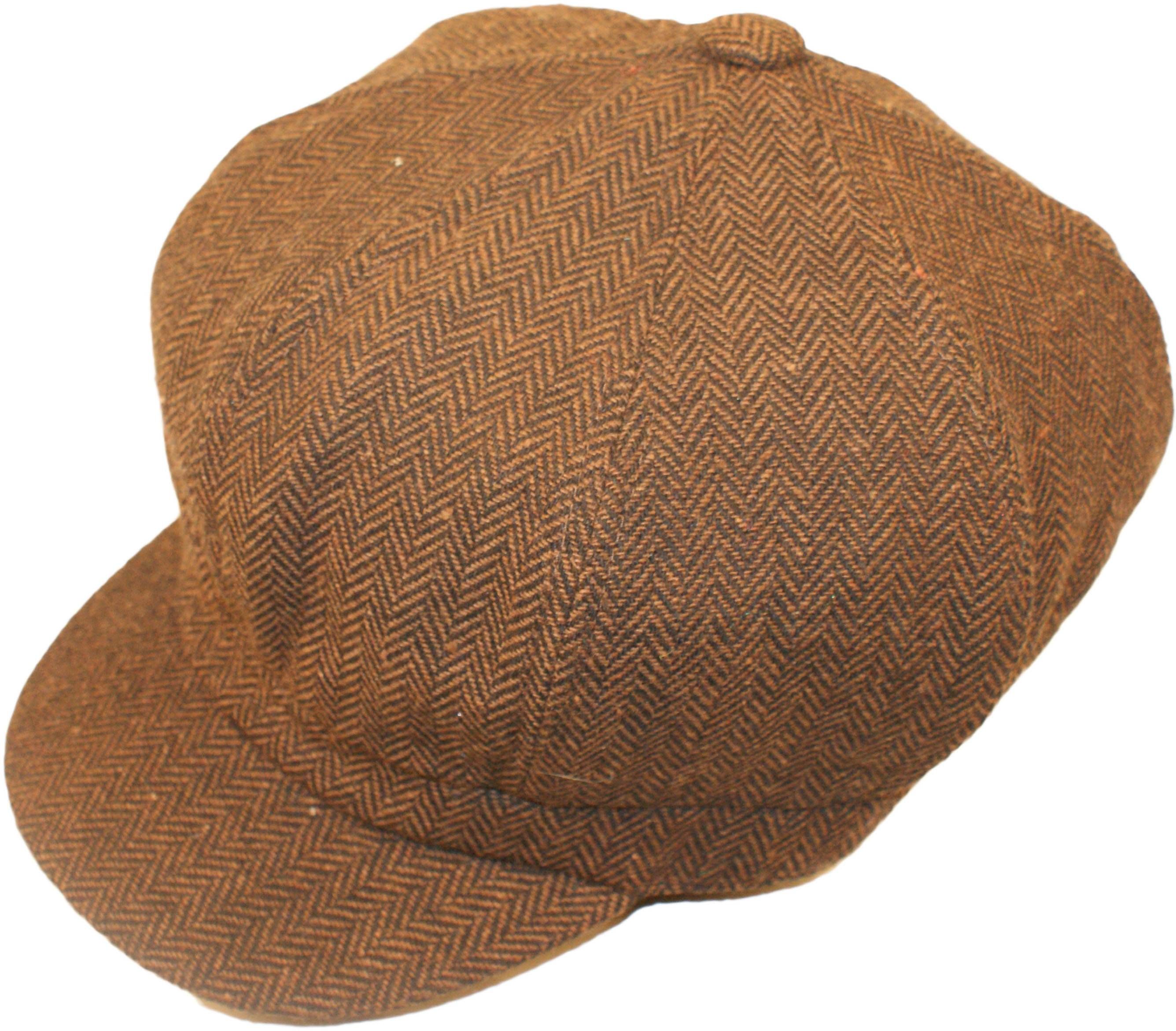 Woolly Herringbone Newsboy Cap | | EA
