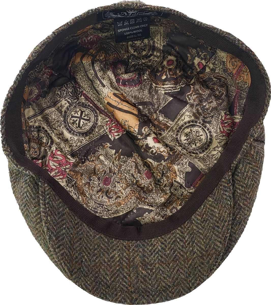 Classic Multi-color Herringbone Flat Cap